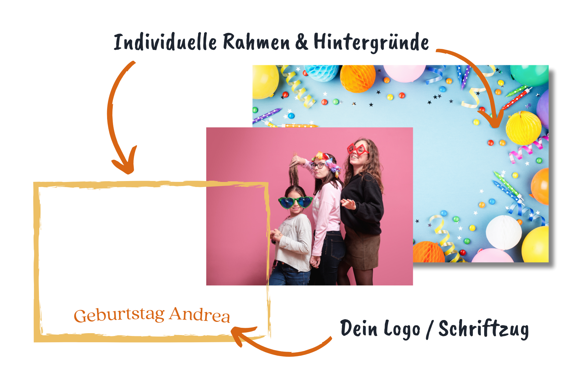 Layouts für Fotobox individuell gestalten - AZ Fotobox